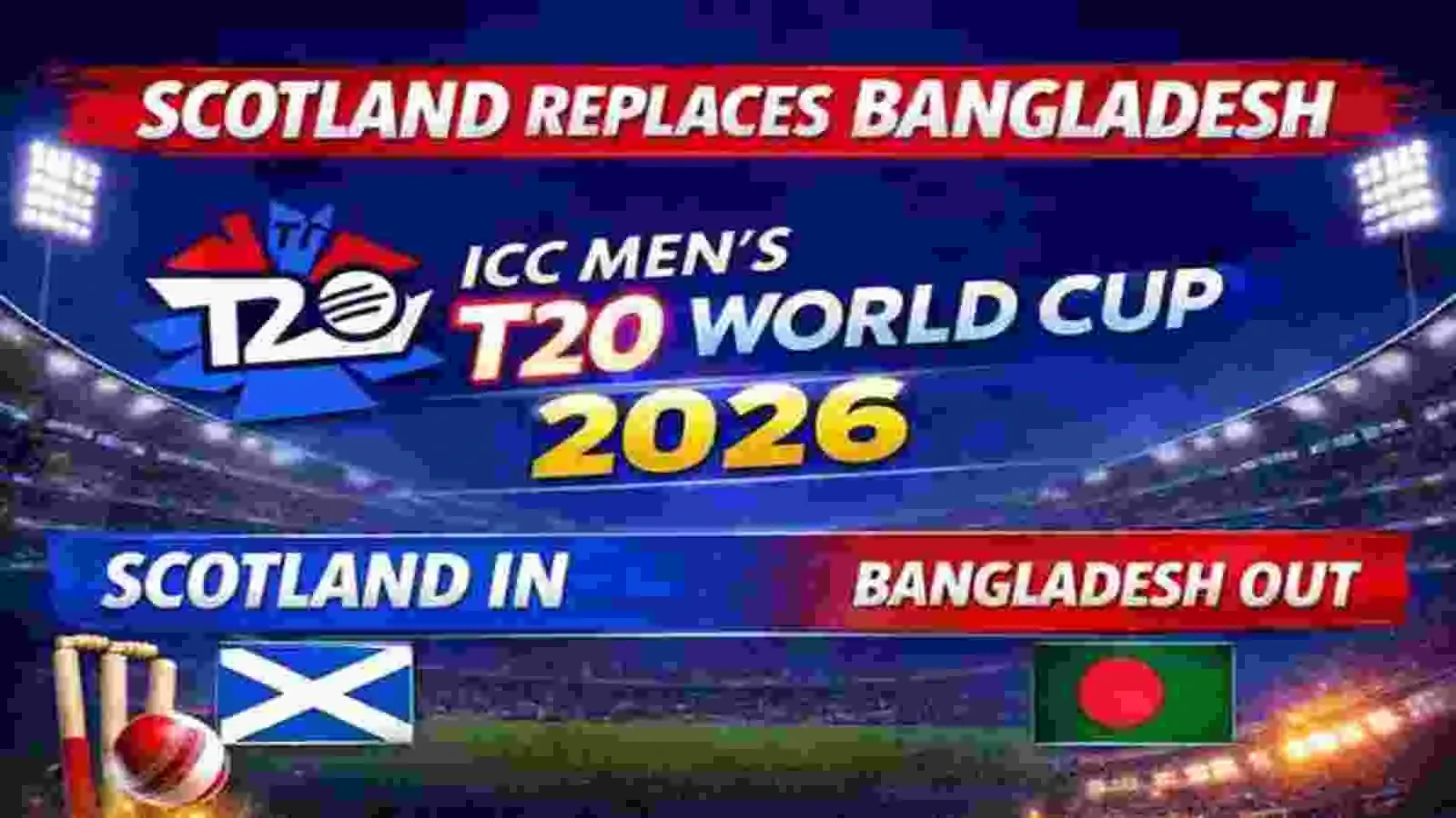 T20 World Cup 2026 Updated Schedule: Scotland Replaces Bangladesh